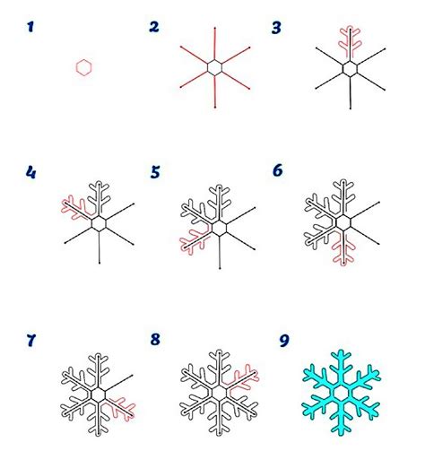 10 Easy And Beautiful Snowflake Drawing Ideas Drawing Photos
