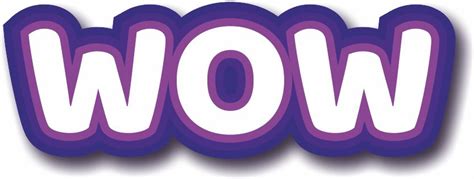 Wow Large Colour Photo Booth Sign