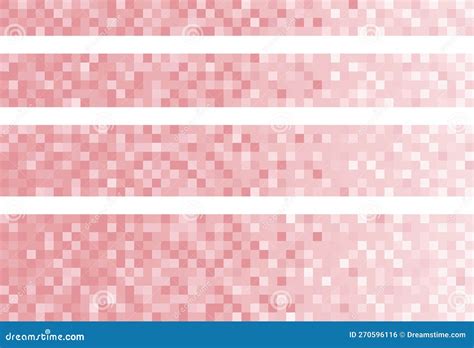 Vector Pink Pixel Texture Background Illustration Set Isolated On A White Background Royalty