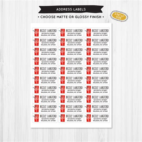 Pretty Present Address Label A Touch Of Whimsy Designs