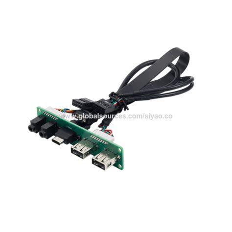 Buy Wholesale China Computer Usb Front Panel Cable Dual Usb Usb Chassis Panel Mounted