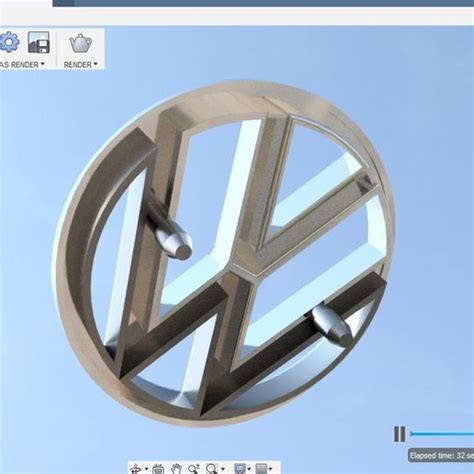 Stl File Vw Badge 📛 ・model To Download And 3d Print・cults