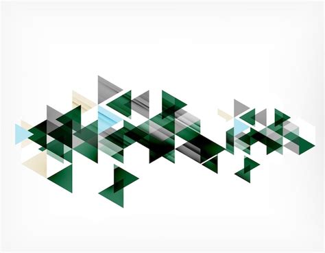 Premium Vector Triangle Pattern Composition Abstract Background With