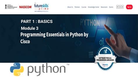 Part 1 Python Essentials Module 3 Nasscom Futureskills Youtube