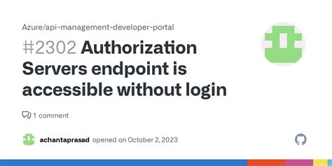 Authorization Servers Endpoint Is Accessible Without Login · Issue 2302 · Azureapi Management