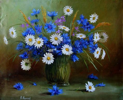 Картины полевые цветы известных художников