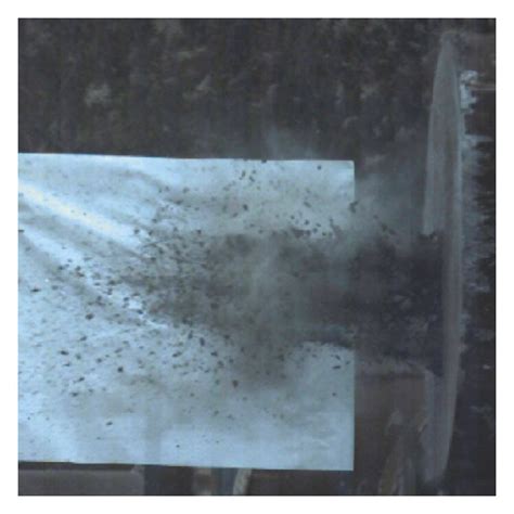 No 5 Shot Penetration Experiment Projectile Attitude And Concrete