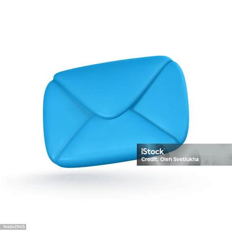 3d 현실적인 메일 봉투 아이콘입니다 수신 메일 알림 온라인 이메일 개념입니다 벡터 그림 3차원 형태에 대한 스톡 벡터 아트 및 기타 이미지 Istock