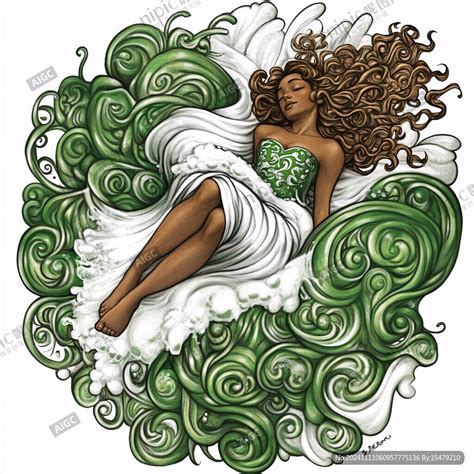 Ai创作图手绘绿色小女孩 植物美女手绘装饰画 仙女装饰画 小绿叶女精灵 美女壁画设计 梦幻人物创意插画 天使包装插画 睡美人卡通形象 卡通睡美人 绿白色设计稿 插画绿叶女孩 极品高档精品插画