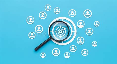 Target Audience Analysis With Magnifying Glass For Market Research And