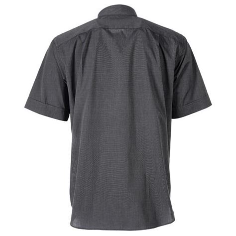 Dark Gray Clergy Shirt Short Short Fil A Fil Cococler Online Sales On