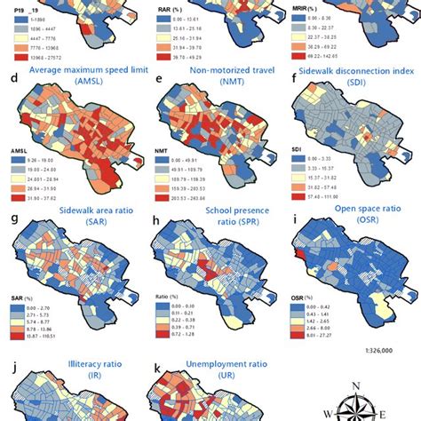 Spatial Distribution Maps Of The Most Important Explanatory Variables