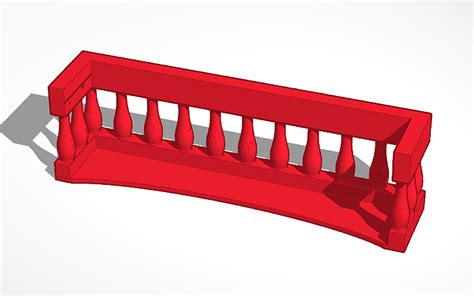 3d Design Barandilla Balcon Balcony Railing Tinkercad