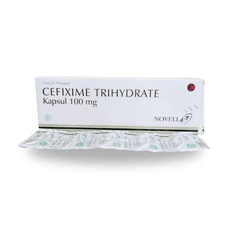 Cefixime 100 Mg Kapsul Harga Manfaat Kandungan Dosis Indikasi Konsultasi Resep