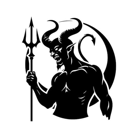 Premium Vector Devil Silhouette Vector Illustration