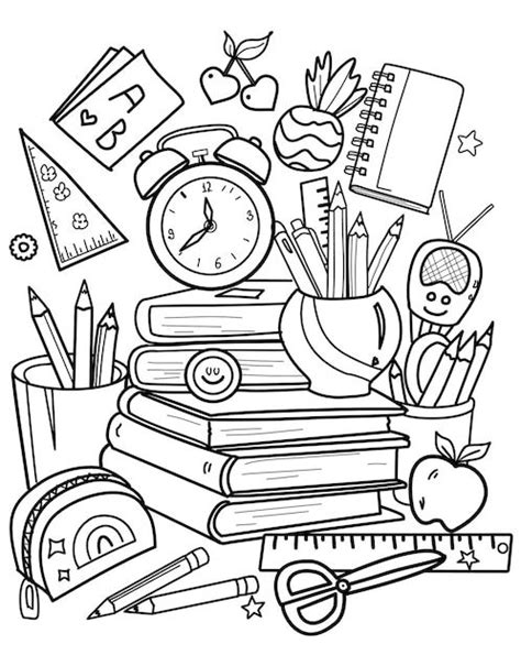 Clip Art School Black And White