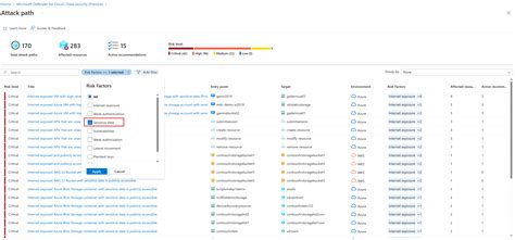 중요한 데이터에 대한 위험 살펴보기 Microsoft Defender For Cloud Microsoft Learn