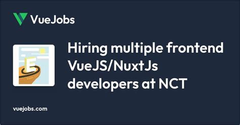 Vuejs Jobs The 1 Vuejs Job Board On Linkedin Hiring Multiple