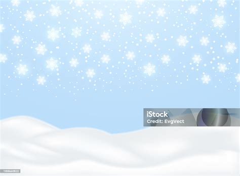 스노우 드리프트 얼어 붙은 거짓말 눈 떨어지는 하얀 눈 눈송이 벡터 겨울 크리스마스 일러스트 블루 배경입니다 0명에 대한 스톡 벡터 아트 및 기타 이미지 Istock
