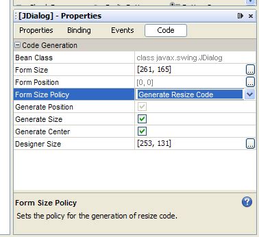 Java Resizing The Jdialogbox In Netbeans Stack Overflow