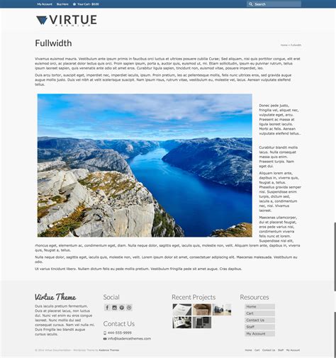 Fullwidth Page Template Kadence Slider