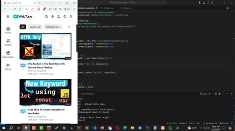 youtube homepage ui clone using vite reactjs typescript tailwindcss