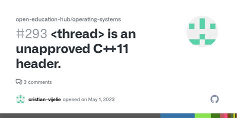 is an unapproved c 11 header · issue 293 · open education hub