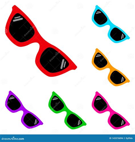 Set Of Sunglasses Vector Illustration Stock Illustration