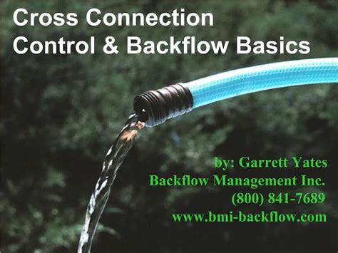 PPT Cross Connection Control Backflow Basics PowerPoint Presentation ID