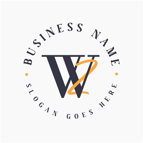 Premium Vector Elegant Letter WZ Initials Logo For Corporate Branding WZ Lettermark Logo For