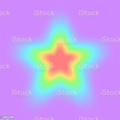 Star Gradient Pastel Rainbow Background Star Shape Gradient Background