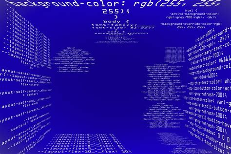 premium photo abstract glowing blue coding programming background