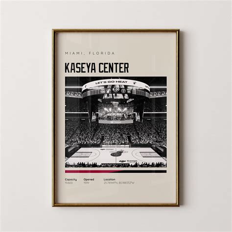 Kaseya Center Poster Nba Stadiums Miami Heat Stadium Etsy