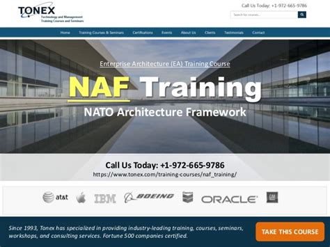 Naf Training Nato Architecture Framework