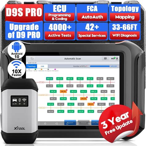 Xtool D8w Wireless Bidirectional Scan Tool With Eeprom
