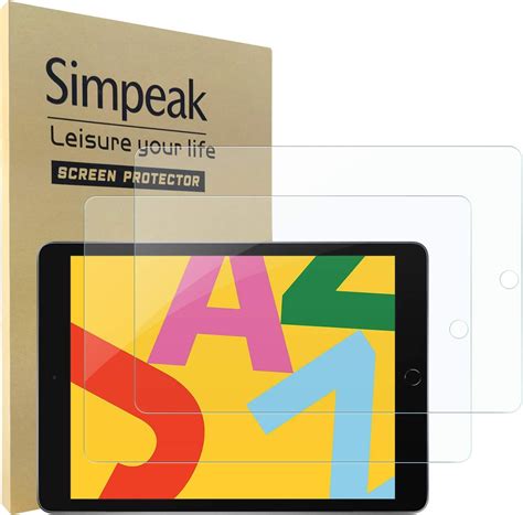 Simpeak Lot De 2 Protecteurs Décran Compatibles Avec Ipad 9e 8e 7e Génération Film De