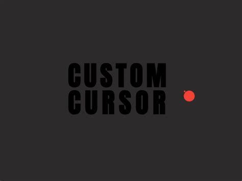 Custom Cursor Html Code — Codehim