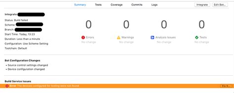 Xcode8 Xcode Build Server Failed The Devices Configured For Testing