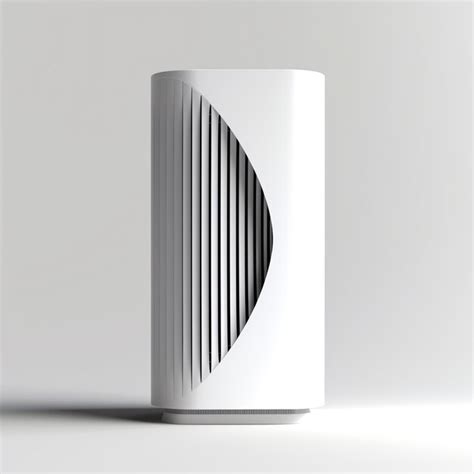 Premium Ai Image A White Rectangular Object With A Curved Design