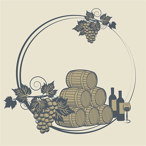 Wine Barrel Background Stock Vectors Istock