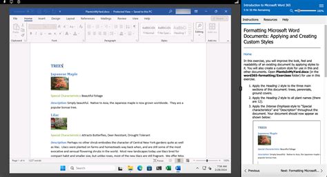 WRD365 1 Introduction To Microsoft Word 365 Lab Details Courseware Store