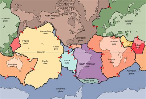 Map Of The 15 Major Tectonic Plates Taken From Wikipedia Rmapporn