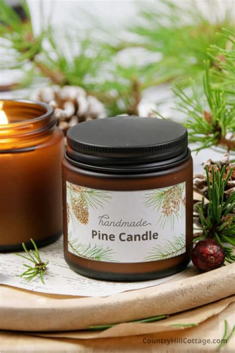 DIY Pine Candle