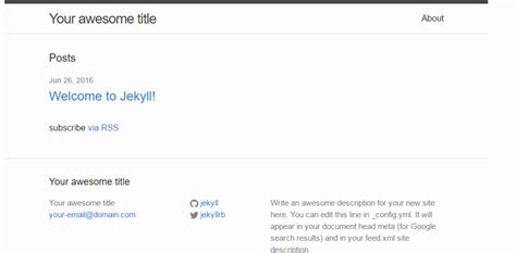 Jekyll And Github 博客搭建之 Jekyll 安装