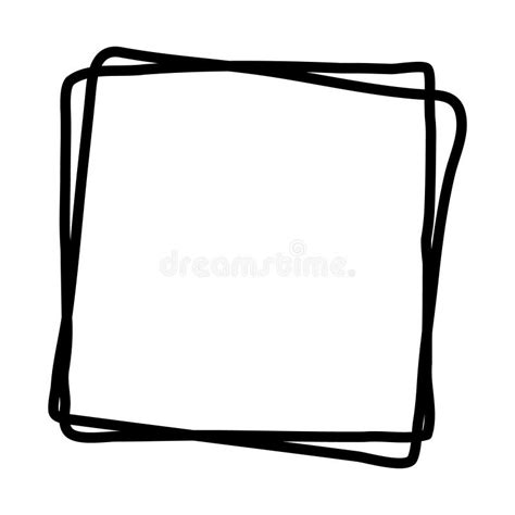 Square Frame With Offset Stock Vector Illustration Of Grunge 250737956