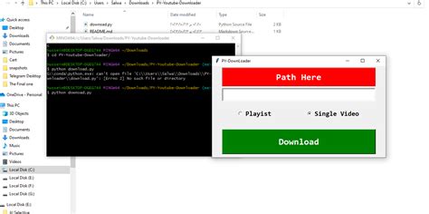 Github Husseina190py Youtube Downloader A Script Using Tkinter Gui To Download Youtube