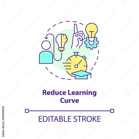 Reduce Learning Curve Concept Icon Benefit Of Using Familiarity In UX Design Abstract Idea Thin