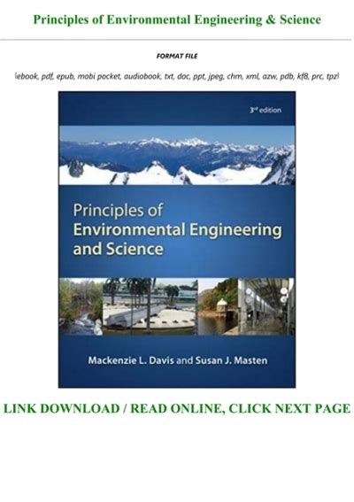 Download Pdf Principles Of Environmental Engineering And Science Full
