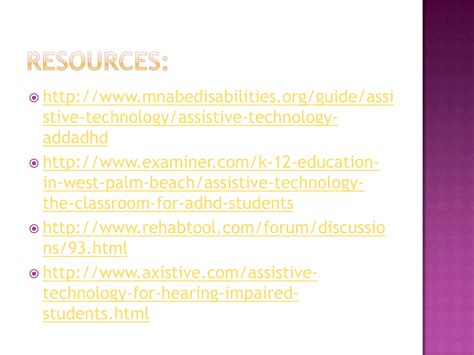 Assistive Technology In The Classroom Ppt