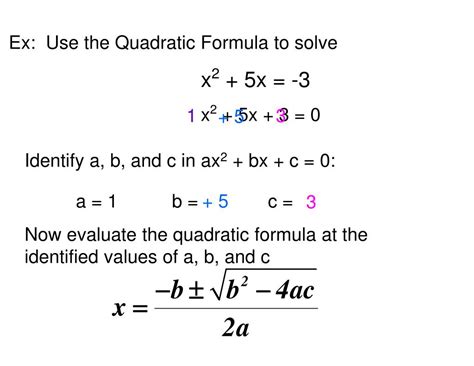 PPT QUADRATIC EQUATIONS PowerPoint Presentation Free Download ID